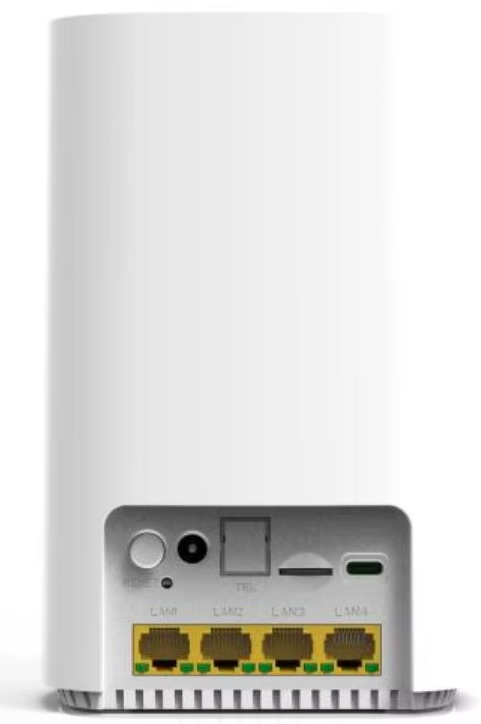 B) Stationær 4/5G Simkort-Router med WiFi-internet overalt i DK ...